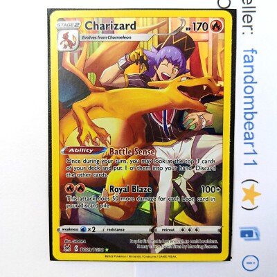 Charizard ULTRA RARE card Trainers Gallery TG03/TG30 SWSH Lost Origin ...