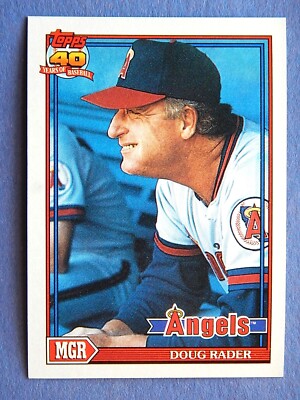 Doug Rader #231 Topps 1991 Baseball Card (California Angels) VG | eBay