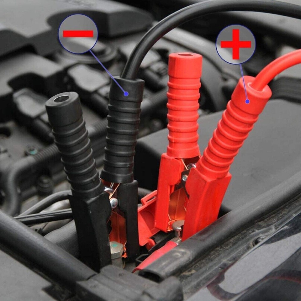 Heavy Duty Jump Leads 3M Starter Jumper Booster Battery Cable Car Van ...