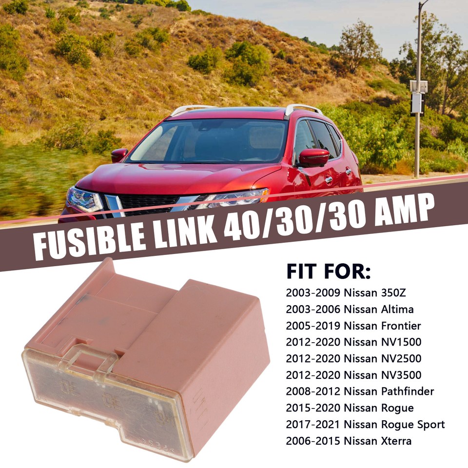 1 Pc Triple Fuse Box 40/30/30Amp Pink Fit for 2003-2006 Nissan 350Z ...