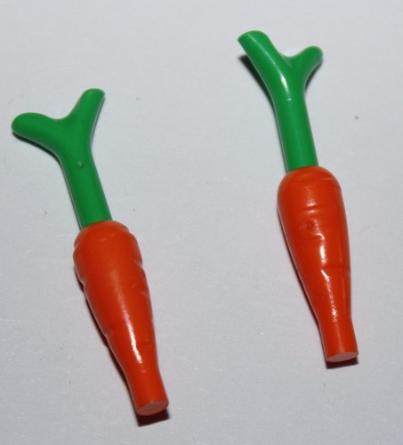 Lego Carrot with Bright Green Top ref 33172/33183/set 3143 10236 3149 ...