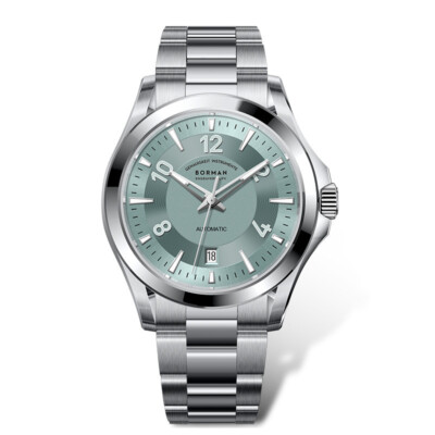BORMAN Men Automatic Watch 41.5mm Mechanical Wristwatch 5Bar Luminous ...