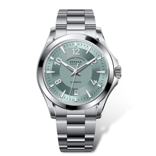 BORMAN Men Automatic Watch 41.5mm Mechanical Wristwatch 5Bar Luminous ...