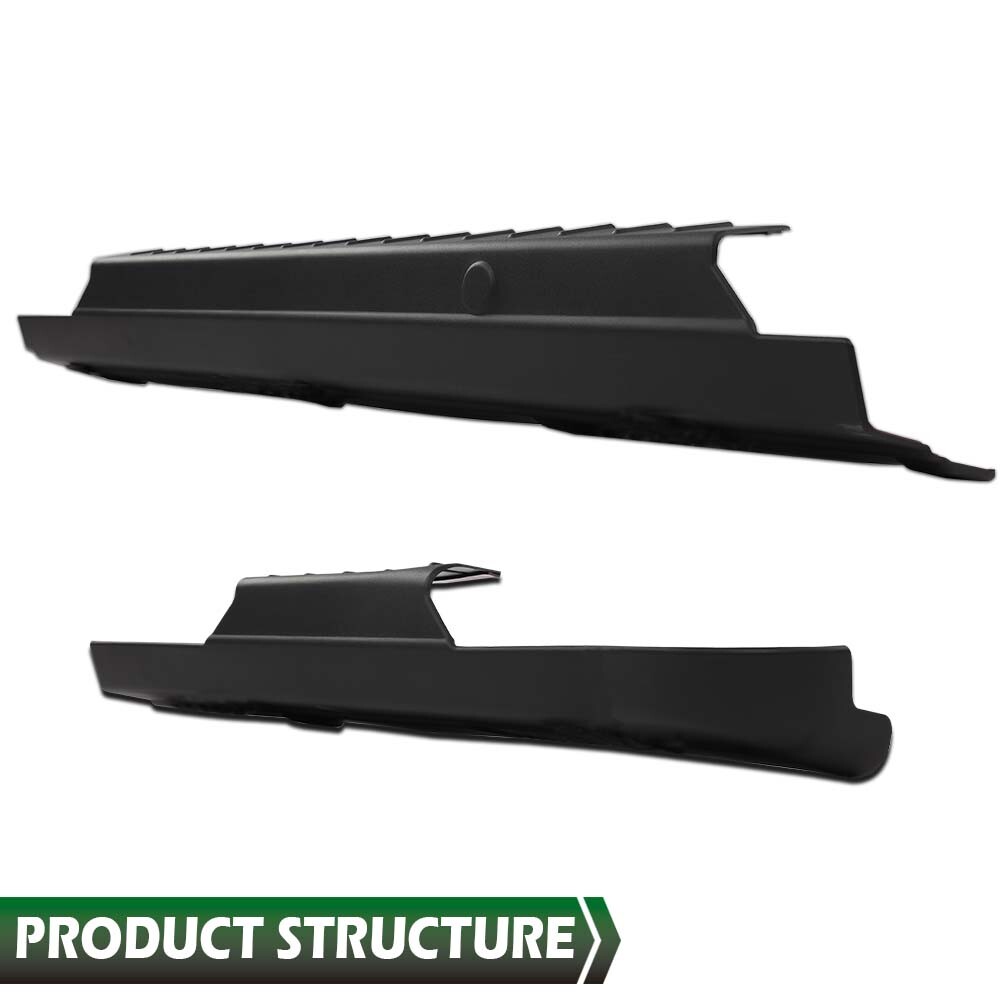 Black Plastic Rocker Panel Rocker Panel Guards For 2007-2013 Chevy ...