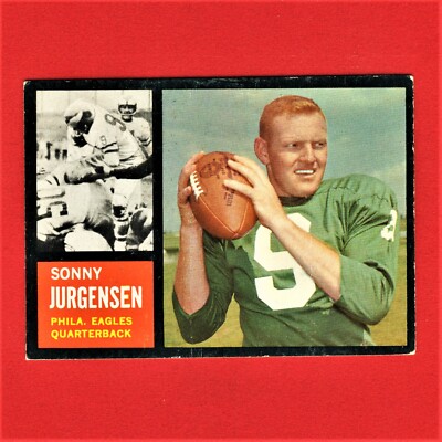 Sonny Jurgensen - Eagles - 1962 - Topps - #115 - (EX) - A8 | eBay