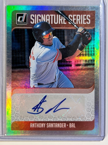 Anthony Santander AUTO Donruss Signature Series 2018 Panini Autograph ...