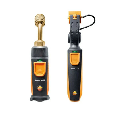 Testo 549i 115i Digital Manifold High-pressure Gauge AND Pipe-clamp ...