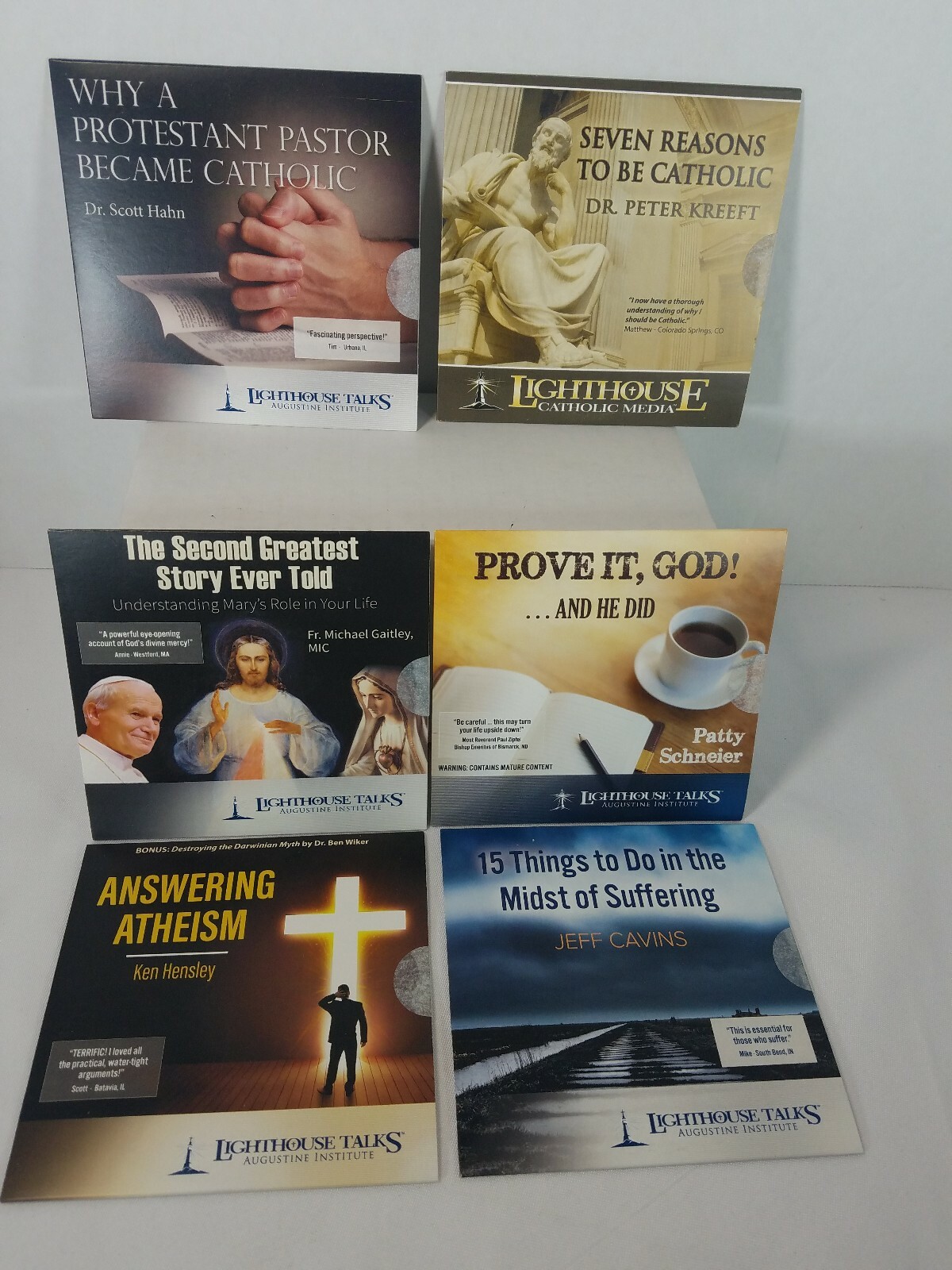 Lot of 10 new Catholic, Augustine Lighthouse Media CDs Religious Media ...