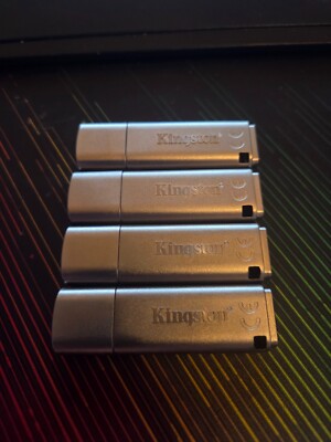 Kingston 8GB DataTraveler Locker + G3 USB Flash Drive Lot Of 4 FREE ...