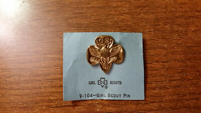 Vintage 1960's Girl Scouts Membership GS Eagle Pin - 1 Pin | eBay