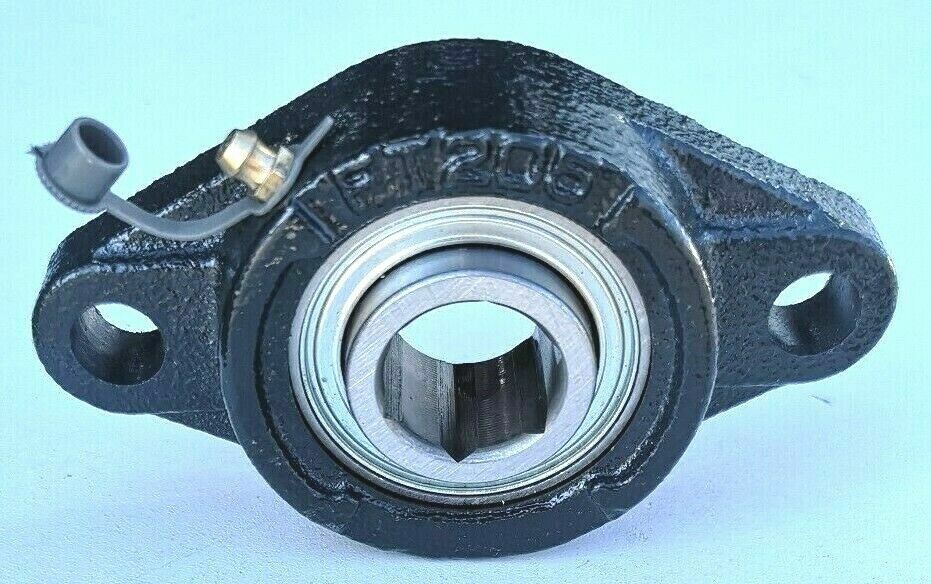 Premium 1-1/4" Hex Bore 2-Bolt Flange Bearing Unit, 207KRRB17 ...