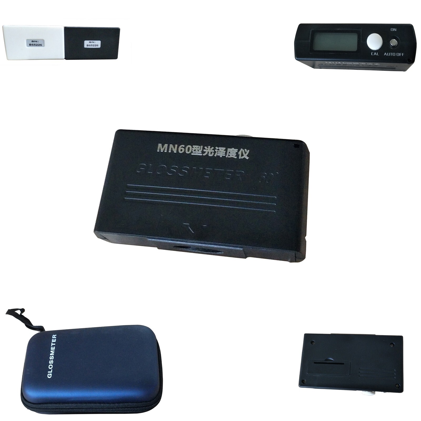 MN60 Gloss Meter Glossmeter Measure Range 0~199.9GU Projecting Angle ...