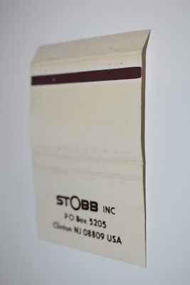 STOBB Inc Clinton New Jersey 40 Strike Matchbook Cover | eBay