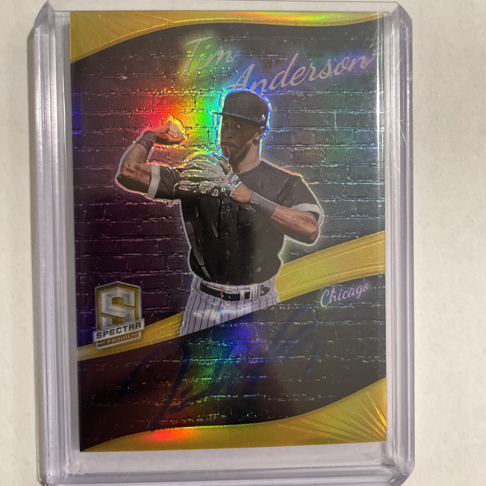/10 SSP TIM ANDERSON GOLD PRIZM AUTO ON CARD 2022 Panini Spectra ...