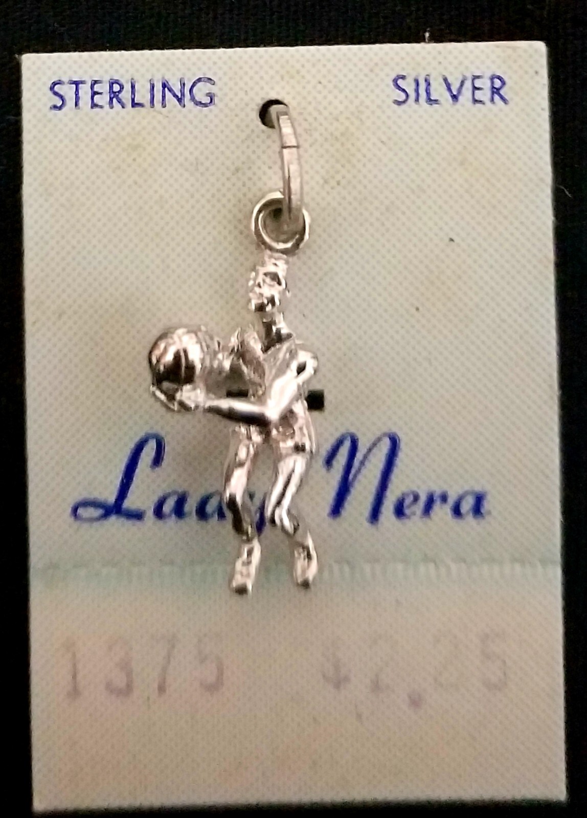 Rare Old Stock Vtg LADY NERA Sterling Silver Bowling Bowler Charm ...