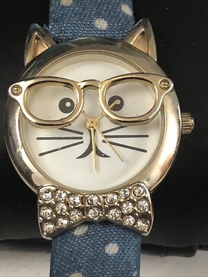 Charming Charlie Kitty Cat Watch NEW BATTERY | eBay