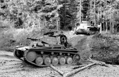 WW2 Picture Photo German Panzer II and Panzer I (Western Front - May ...