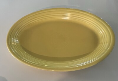 Fiestaware Oval Serving Platter Plate Yellow Fiesta HLC | eBay