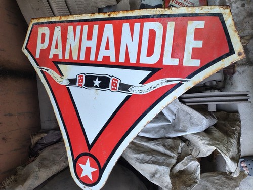 Porcelain Panhandle Enamel Sign 36 x 26 Inches | eBay