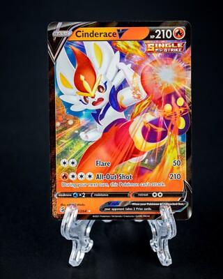 Pokémon TCG - Cinderace V - #44 - Fusion Strike | eBay