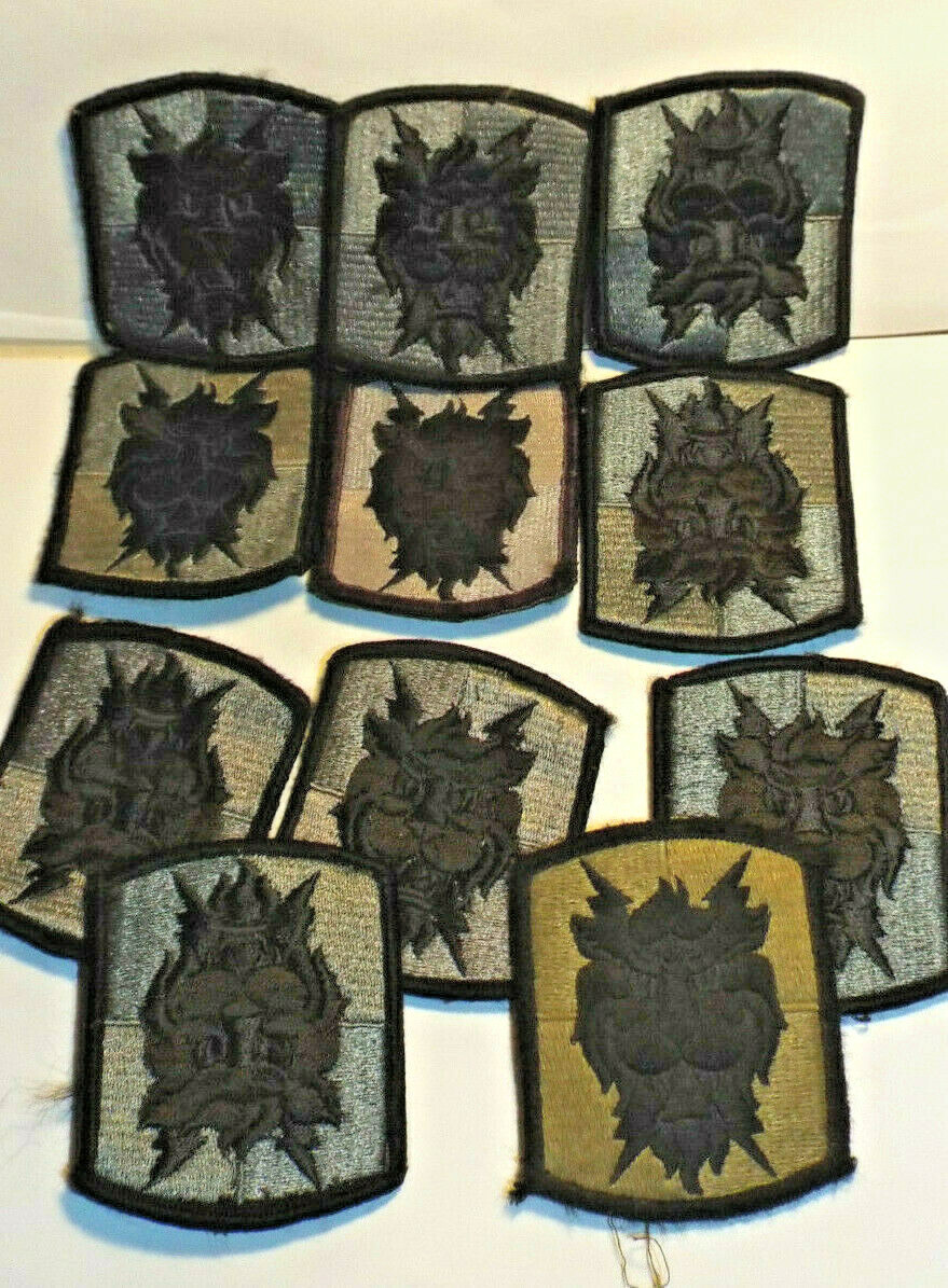 Lot of 11 Military US Army 35th Signal Brigade ACU Duty uniform patch ...