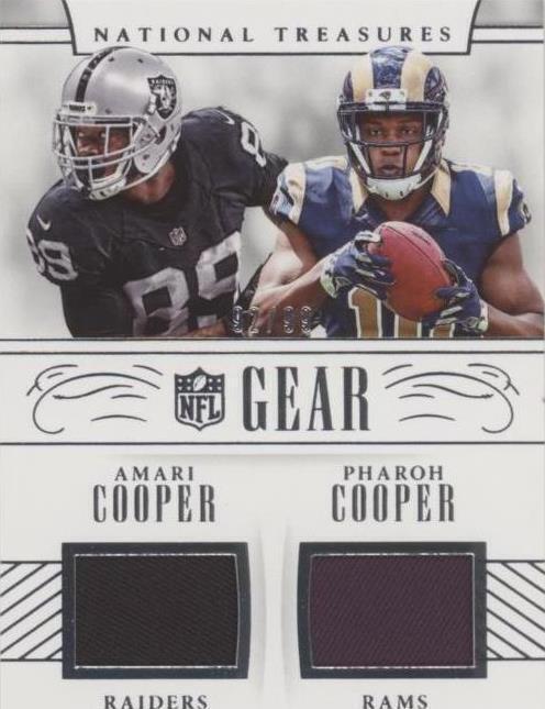 2016 Panini National Treasures - Nfl Gear Combo Amari Cooper, Pharoh ...