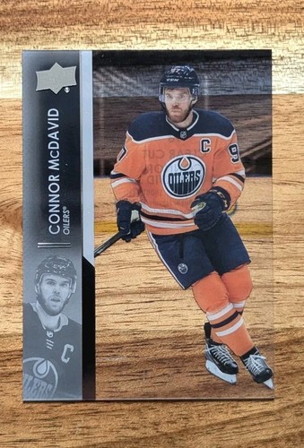 2021 22 Upper Deck Connor McDavid Clear Cut Base #73 Edmonton Oilers ...