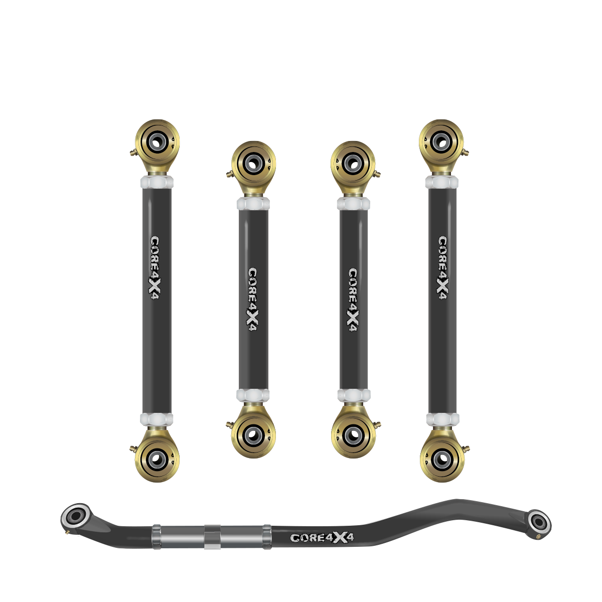 CORE 4X4 5pc Front Control Arm - Track Bar Set Fits Dodge RAM 2500 2003 ...