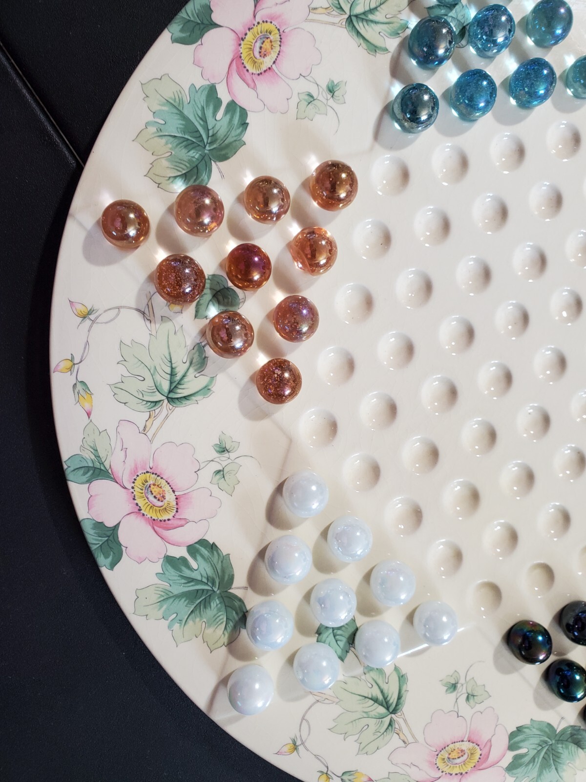 Vintage Amsbury Windsculpture Ceramic Chinese Checkers Board 12" in ...