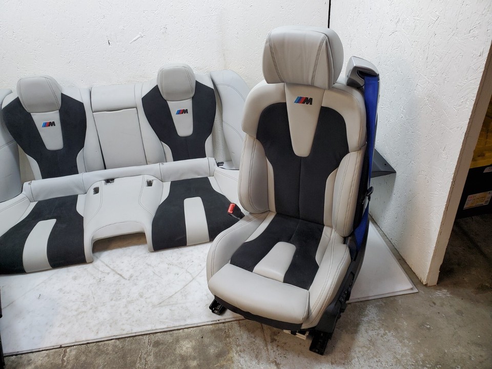 12-18 OEM BMW F06 M6 Merino Leather Silverstone 2 Interior Heated Seats ...