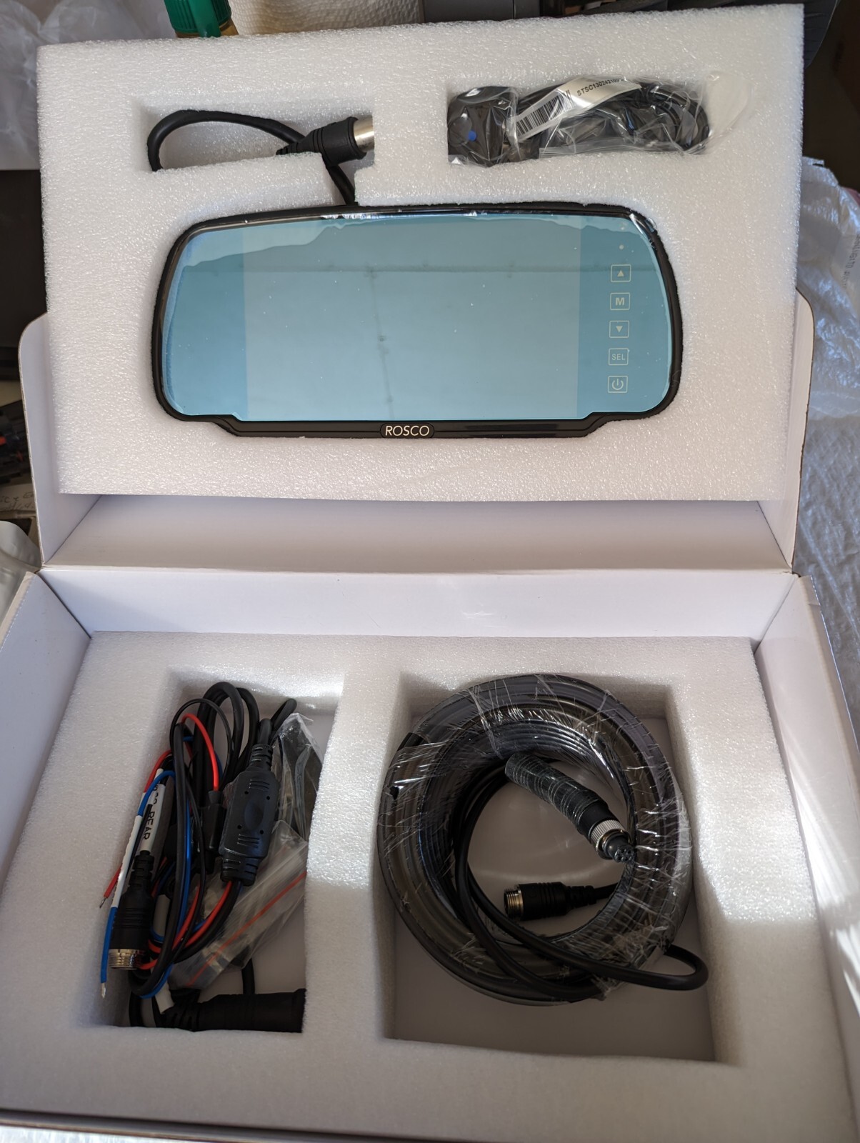 ROSCO VISION SYSTEMS STSK4750B 7" BACKUP MIRROR CAM KIT for sale online ...