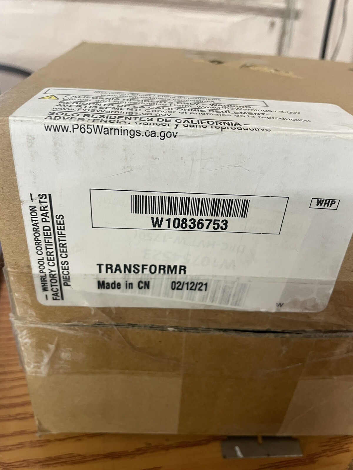 New Genuine OEM W10836753 Whirlpool Microwave Transformer OEM W10836753 ...