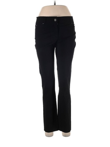 89th + Madison Women Black Casual Pants 10 | eBay