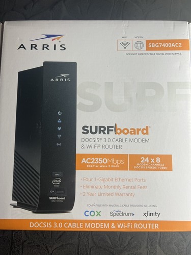 Arris SURFboard SBG7400AC2 Docsis 3.0 Cable Modem And Wi-Fi Router | eBay
