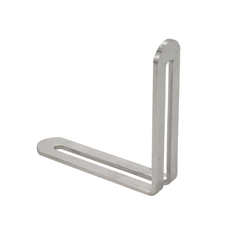 4 Pcs Stainless Steel Reinforced L-Shape Corner Braces Slotted Angle ...
