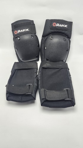 Razor Youth 8 Multi-sport Elbow & Knee Pads Safety Pro Set Black 96785 ...