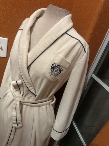 Vintage Bill Blass Bathrobe Robe Logo Monogram Large | eBay