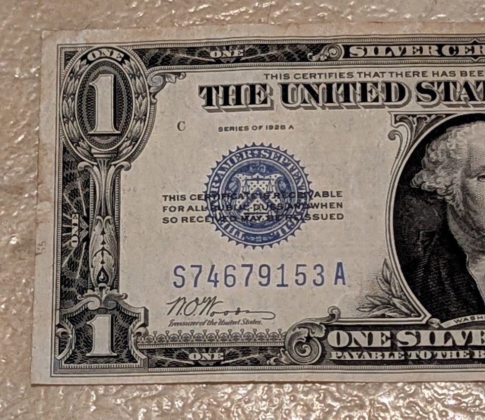 $1 1928 One Dollar FUNNY BACK Silver Certificate!!!!!153 | eBay