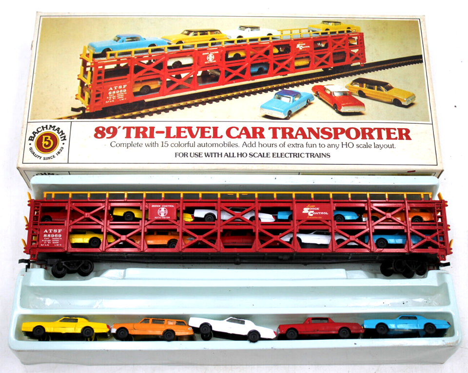5pc 1970s BACHMANN 1/87 1/64 HO Train Trolley Plasser Car Transporter ...