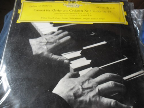 10" LP BEETHOVEN KONZERT FUR KLAVIER W.KEMPFF P.VAN KEMPEN DGG GERMANY ...
