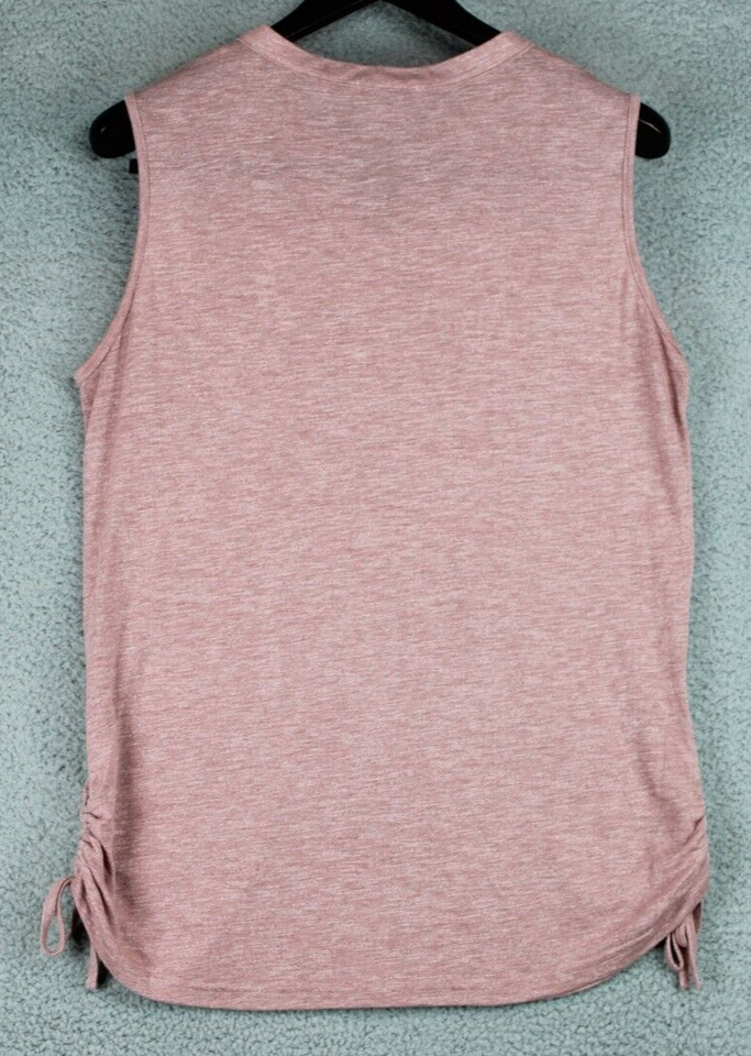 Messic Top Women's Size XL Heather Pink Sleeveless Scrunch Tie Bottom ...