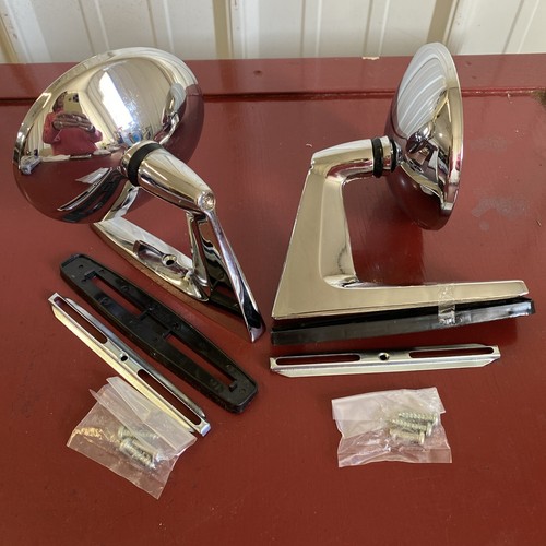 1960 's 1970 's VINTAGE UNIVERSAL DOOR AND FENDER CHROME MIRROR PAIR ...