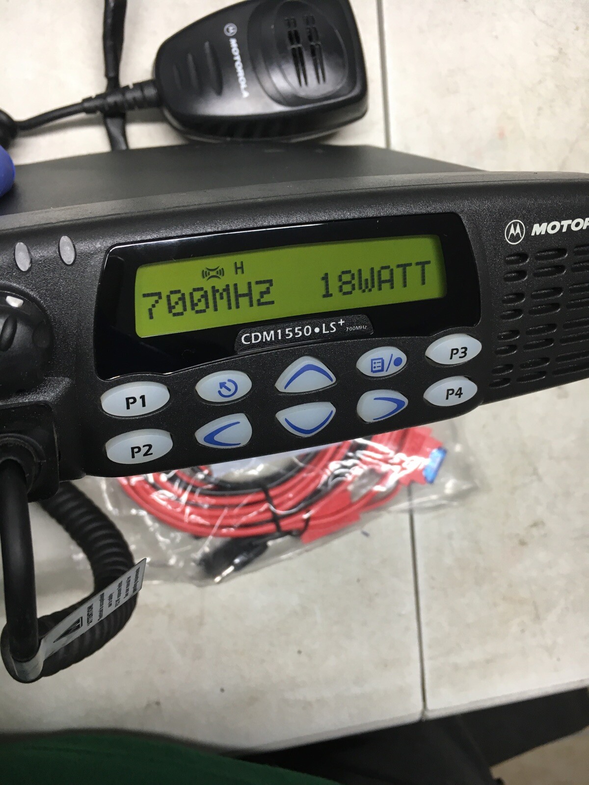 Motorola CDM1550 LS+ 700MHz Mobile Radio AAM255HF4DP5AN 746-794MHz 1-25 ...