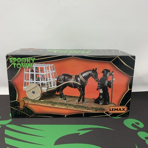 Lemax Spooky Town Halloween Village Dungeon Cart 33636 Table Accent ...