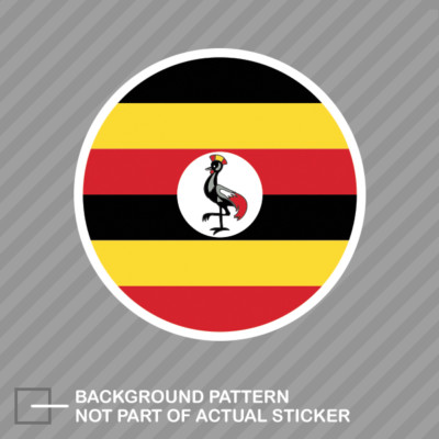 Vinyl Flag Decals Uganda Flag Stickers 2-Pack - 4x2.67 Inch Vinyl ...