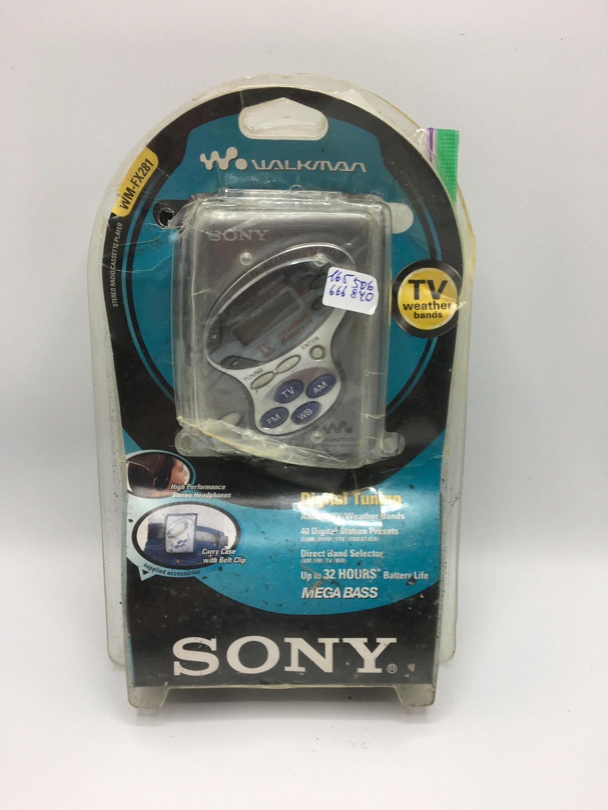 Vintage Sony WMFX281 Cassette Tape Walkman with Digital Tuner (WM-FX281 ...