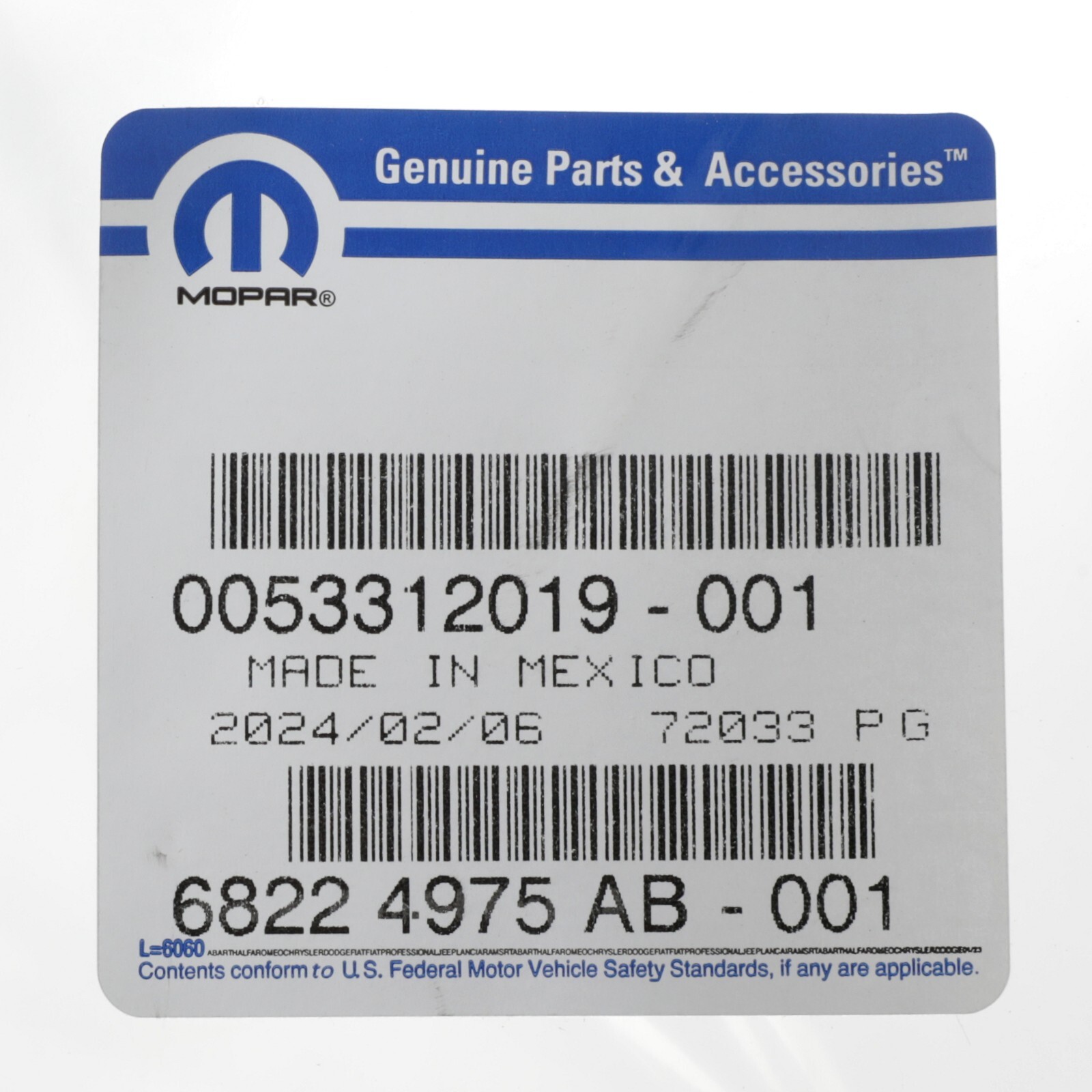 2012-2020 DODGE JOURNEY BATTERY WIRING CABLE OEM NEW GENUINE MOPAR ...