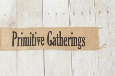 Primitive Gatherings Burlap Wire Edged Ribbon, 3"x120", New Country ...