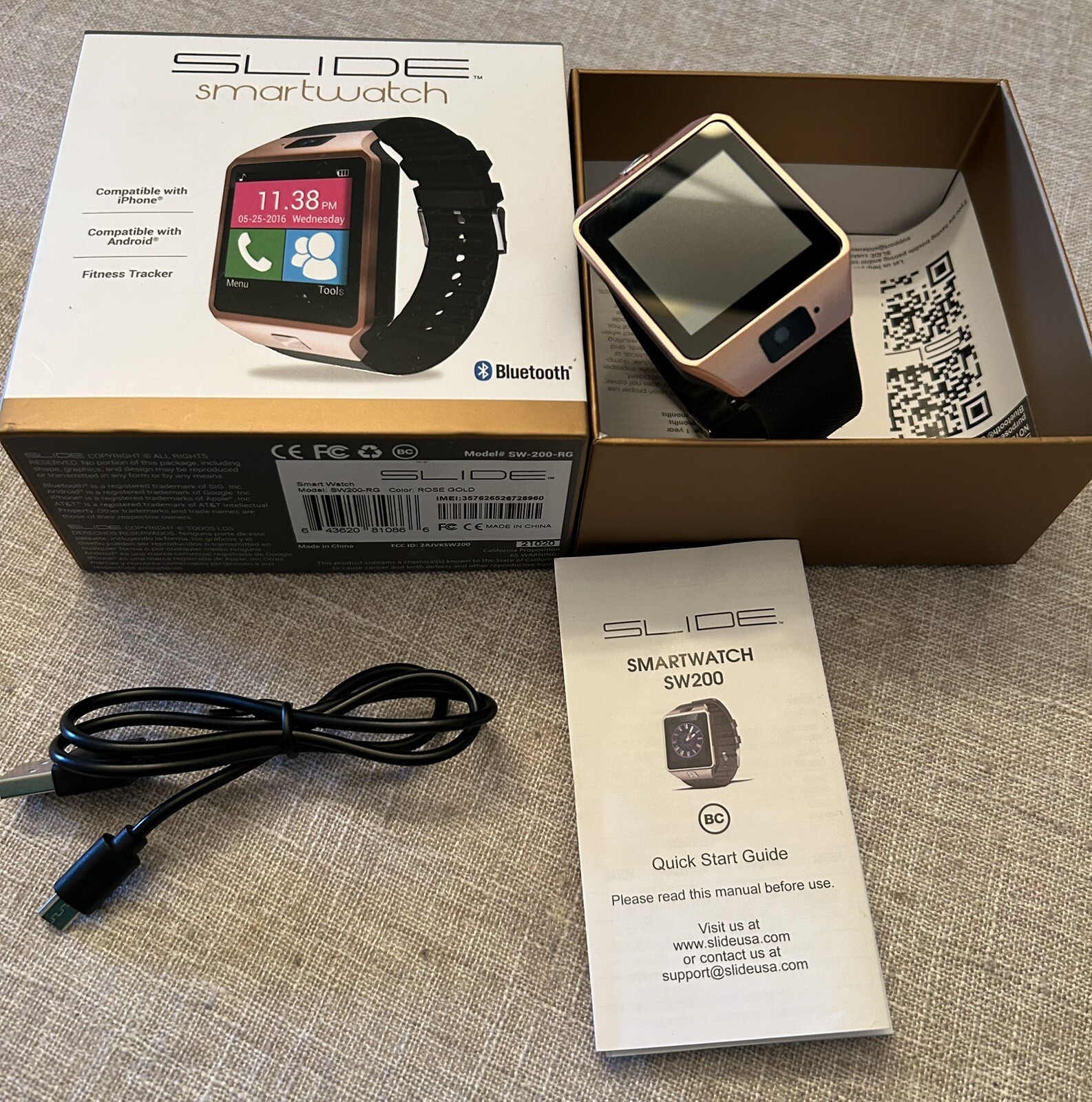 Slide Smartwatch Black Slide SW200 SMARTWATCH With IOS & ANDROID | eBay