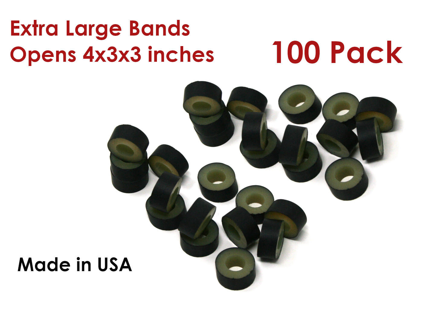 XL Bands 100 Count Castrate Cattle Bulls Sheep Goats Xtra Large Rings ...